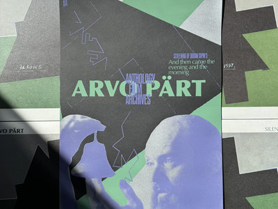 Arvo Pärt 3C Silkscreen Poster | Mississippi Records