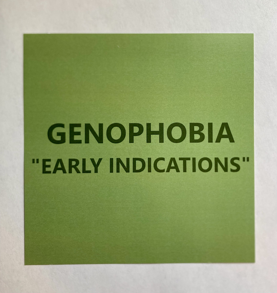 Early Indications | Genophobia | BRANDEN DIVEN
