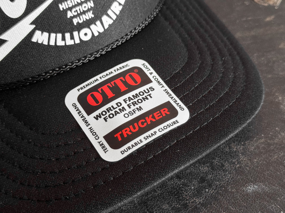 Trucker Cap, Flash Design, Black/White | Scumbag Millionaire