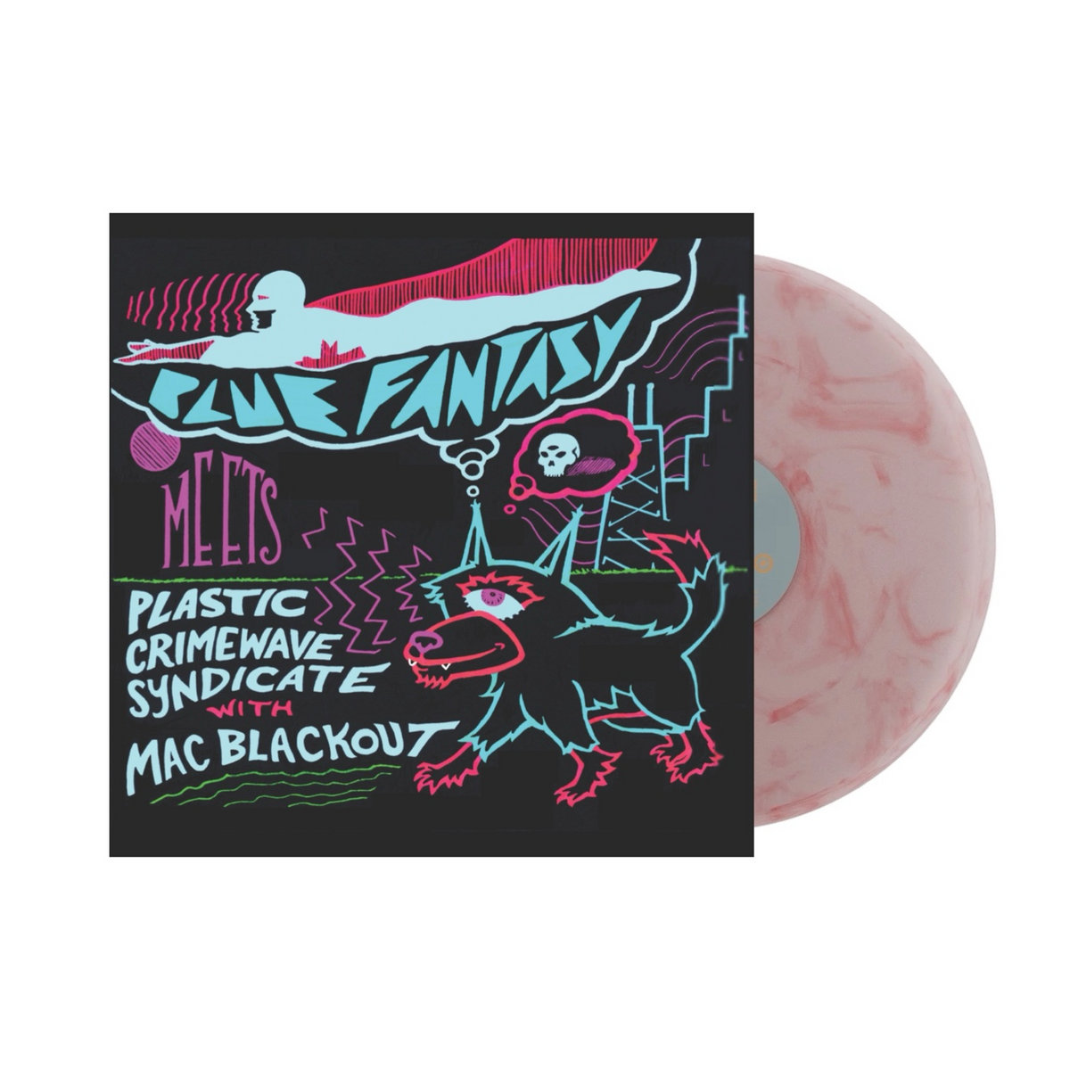 Plastic Crimewave Syndicate + Mac Blackout/Blue Fantasy Split LP ...