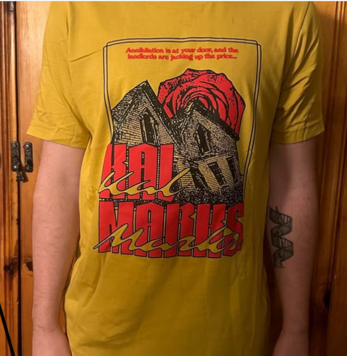 Annihilation Mustard tee | Kal Marks