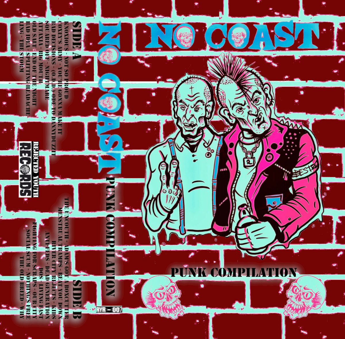 No Coast: Punk Compilation | Midwest Punx & Skins | Rejected Youth Records