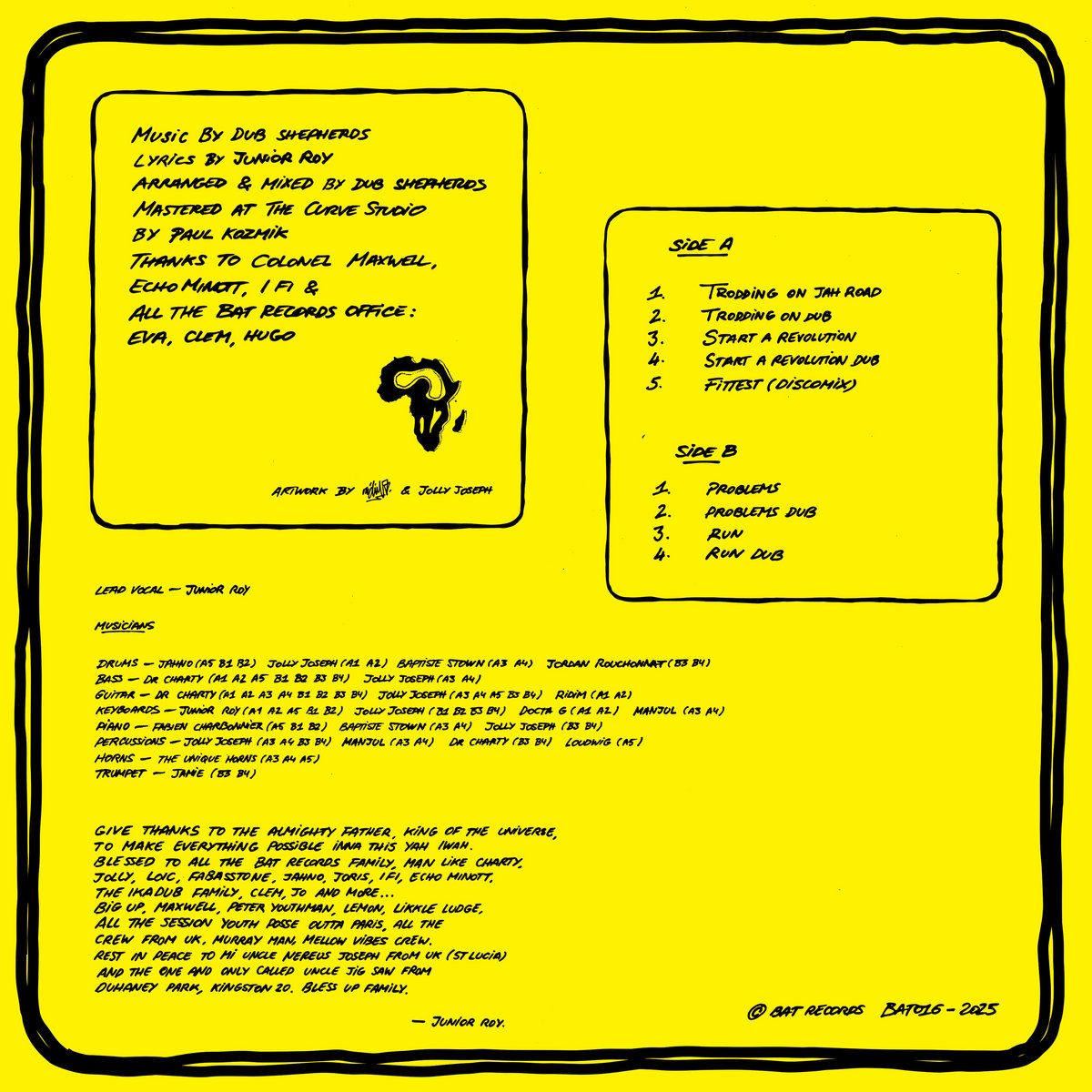 Trodding On Showcase | Junior Roy, Dub Shepherds | Bat Records