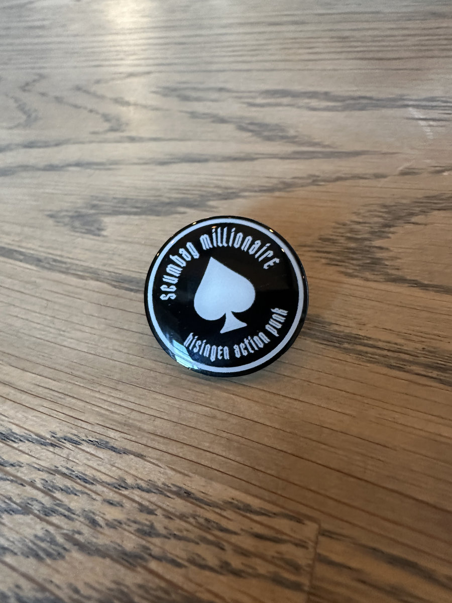 Metal/epoxy pin - black/white | Scumbag Millionaire