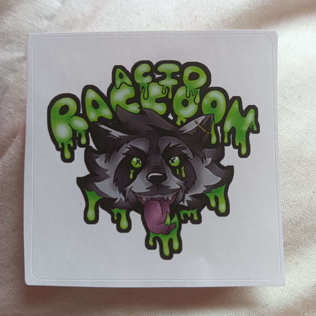 Acid Raccoon Logo Sticker | Acid Raccoon