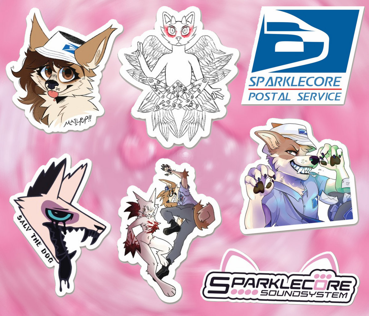 SPARKLECORE STICKER PACK! | SPARKLECORE SOUNDSYSTEM