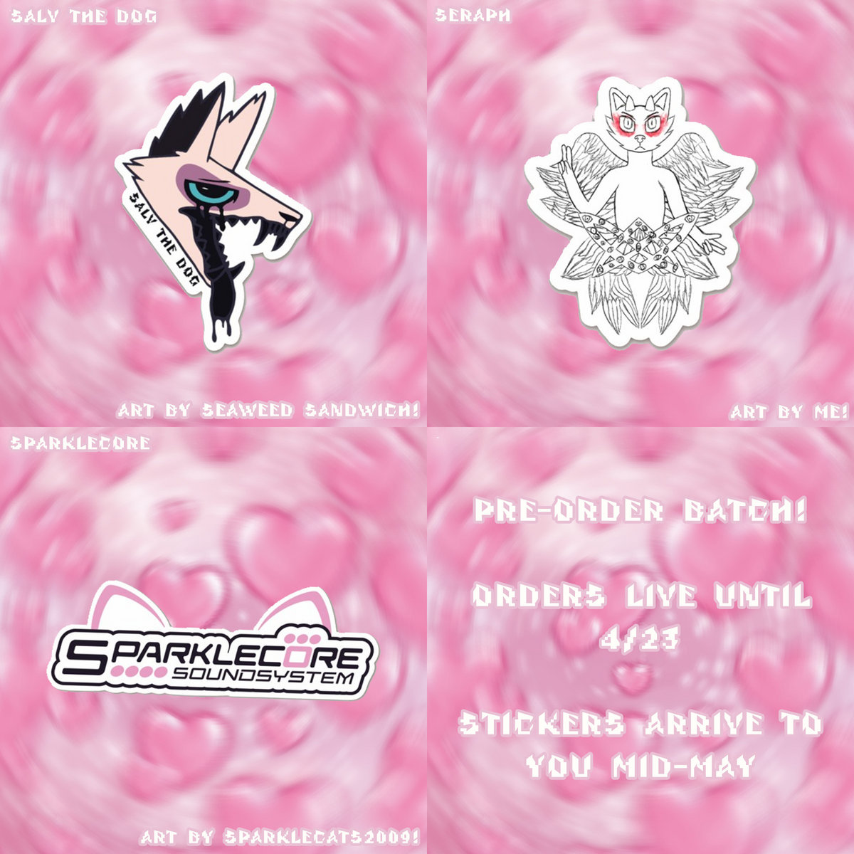 SPARKLECORE STICKER PACK! | SPARKLECORE SOUNDSYSTEM