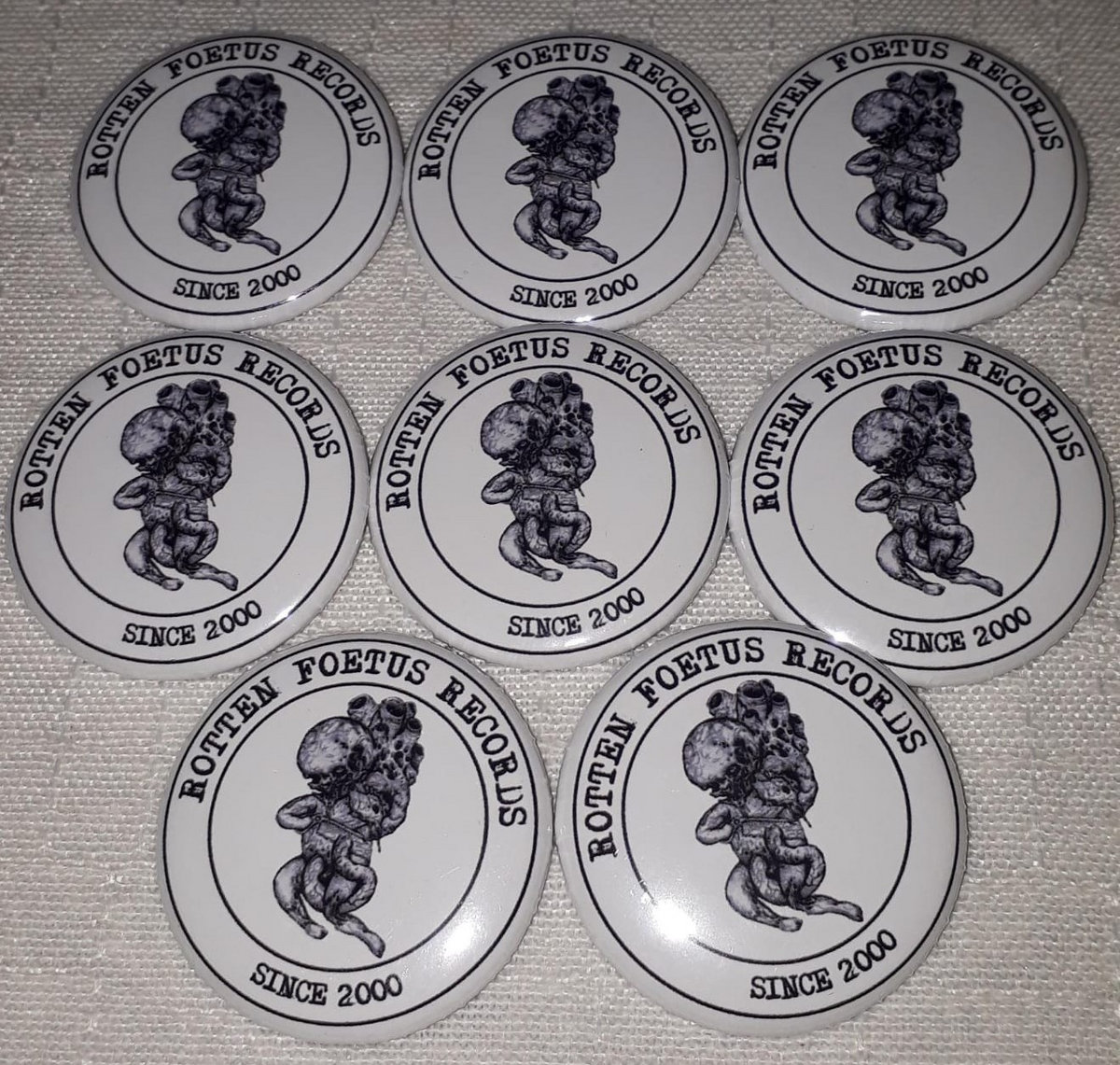 Buttons - ROTTEN FOETUS RECORDS: Logo | Cemiterio Records