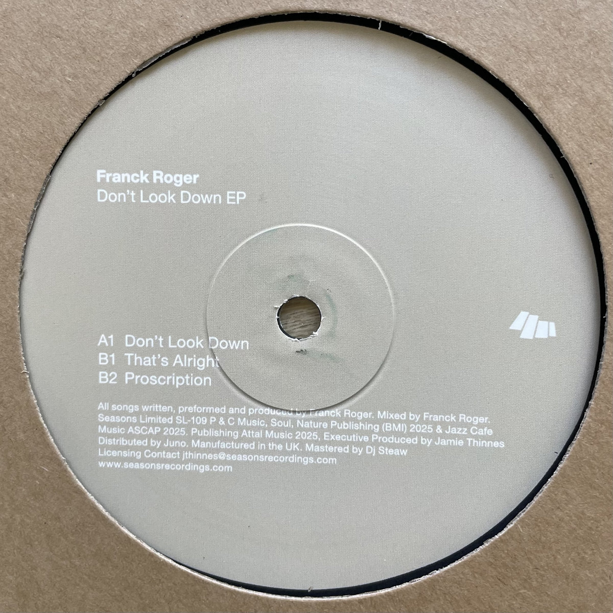 Franck Roger 'Don't Look Down' | Seasons Recordings