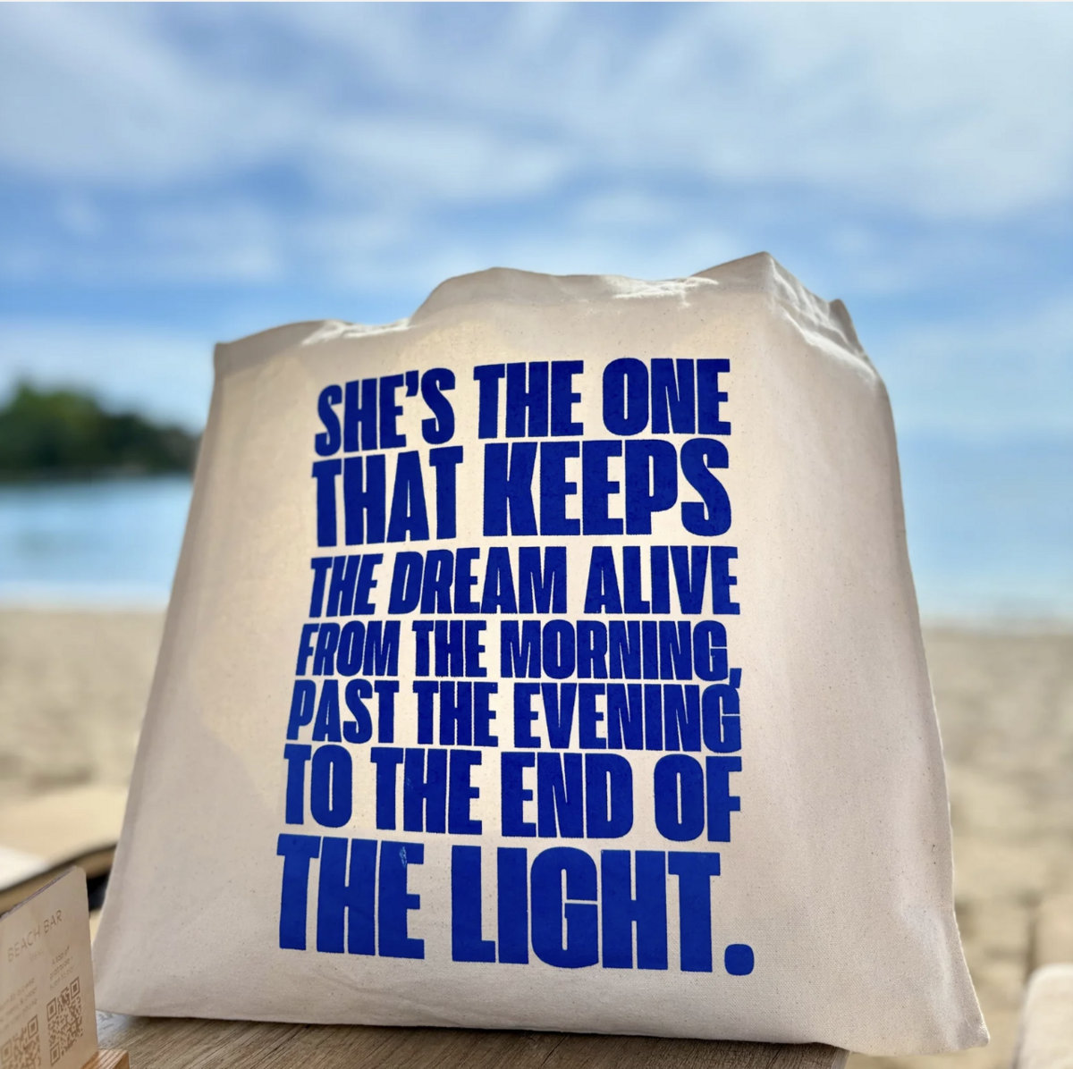 The Super Dooper She's The One That Keeps The Dream Alive Bag | Cornershop