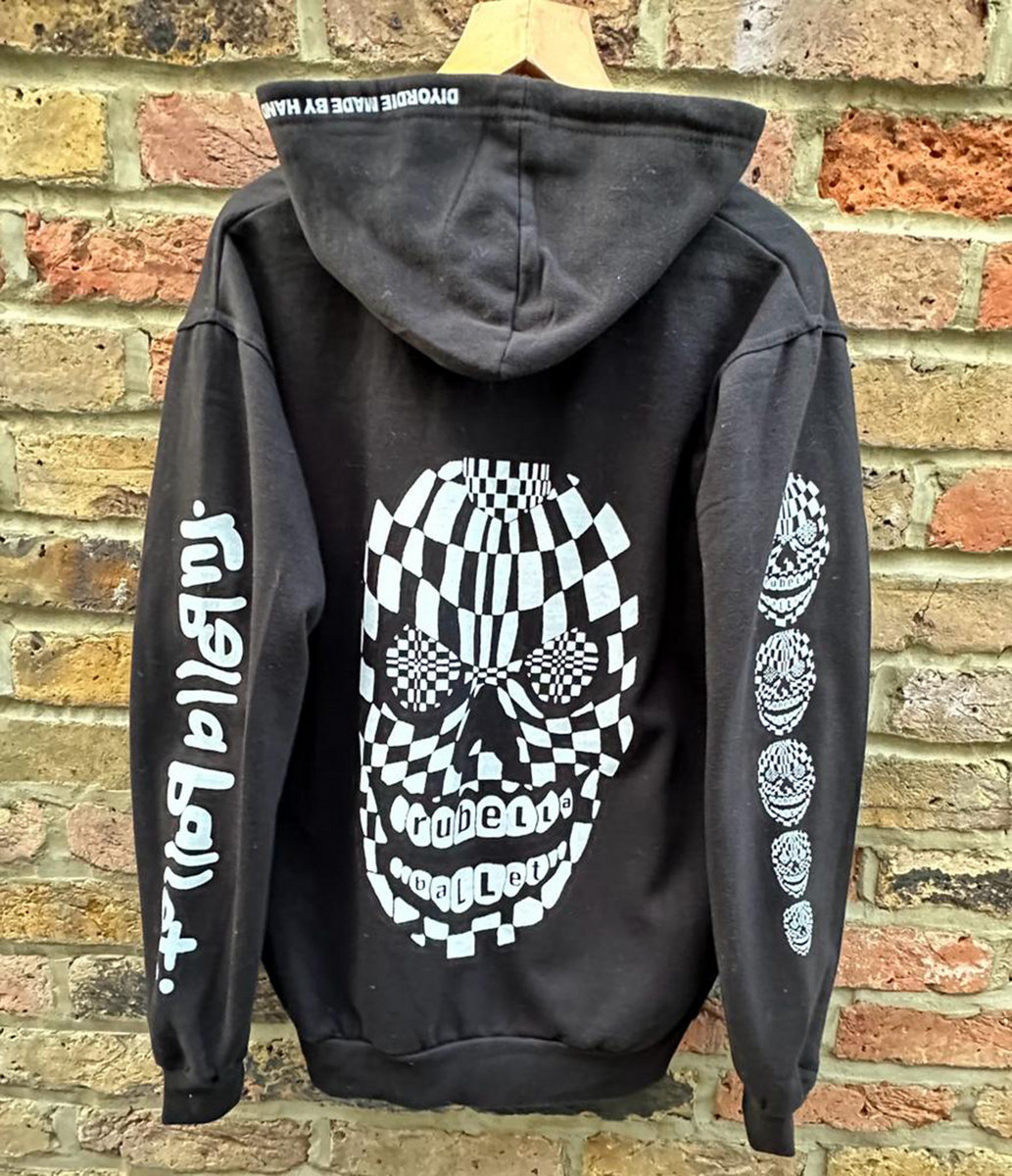 B&W SKULL HOODIE More coming soon! | Rubella Ballet