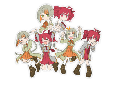 "Break It All" Teto&Chis-A Sticker Set | Kareki Kashiwagi
