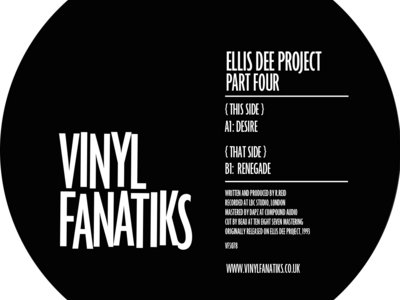 Ellis Dee Project - Part Four - VFS078 - BLACK VINYL | Vinyl Fanatiks