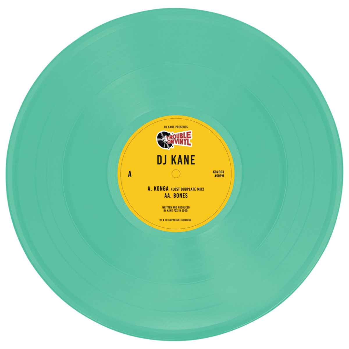 DJ Kane - Konga (Lost Dubplate Mix) / Bones | Trouble on Vinyl Music