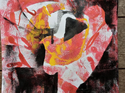 ' John Coltrane'. 12x12 Oil , acrylic. signed dated. Limited 1 only ...