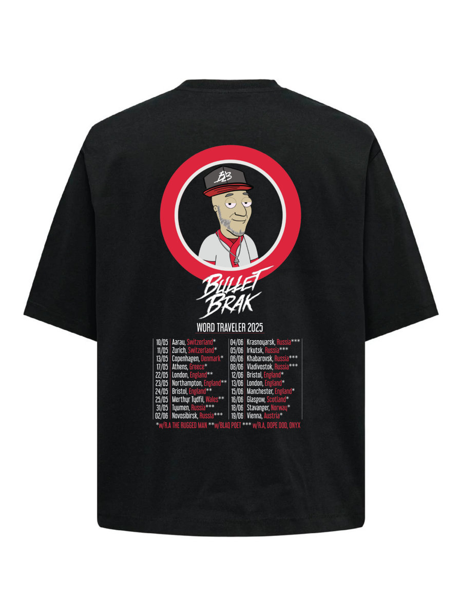 Bullet Brak - Word Traveler - 2025 European, Russian, UK tour shirt ...