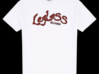 Legless | LOGO TEE | Red on White | Legless Records