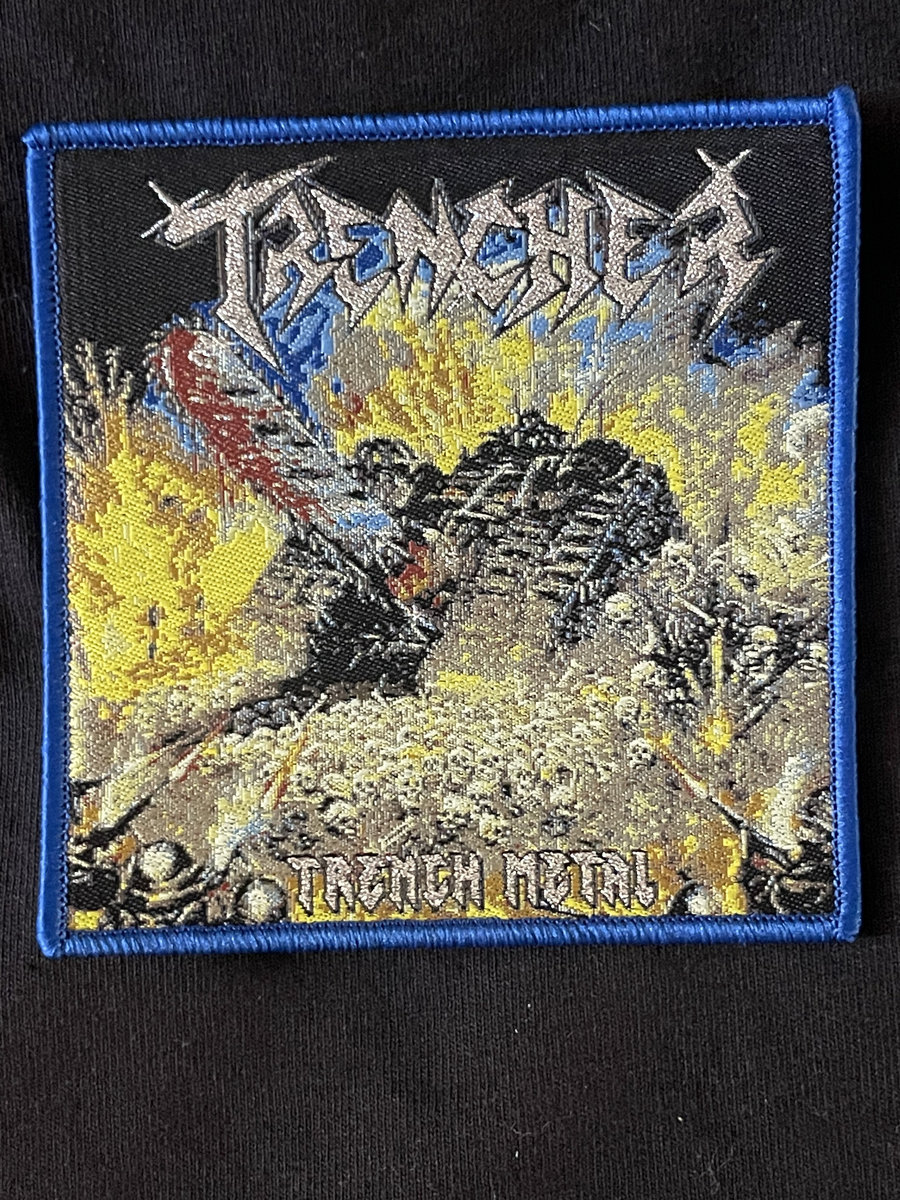 Trench Metal Patch - Blue Border | Trencher