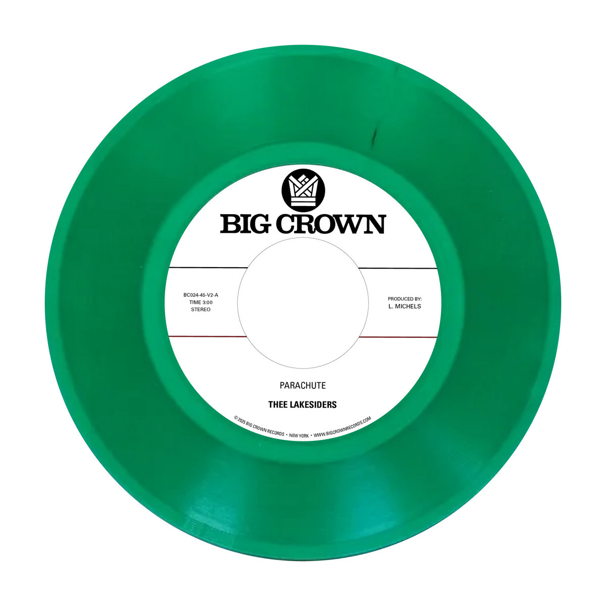 Parachute b/w Parachute (Instrumental) | Thee Lakesiders | Big Crown ...