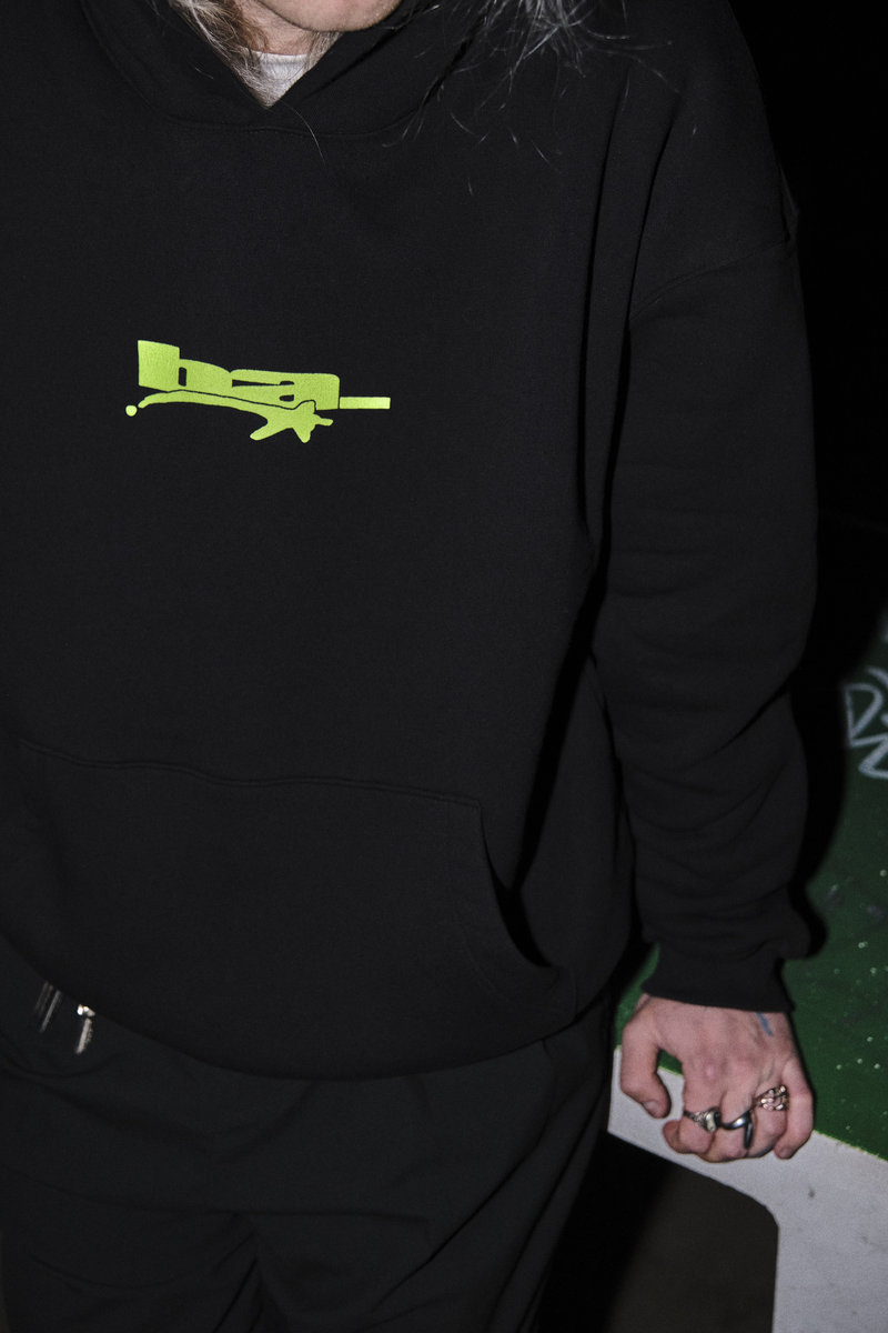 BA. CUSTOM oversized NEON hoodie | ba.