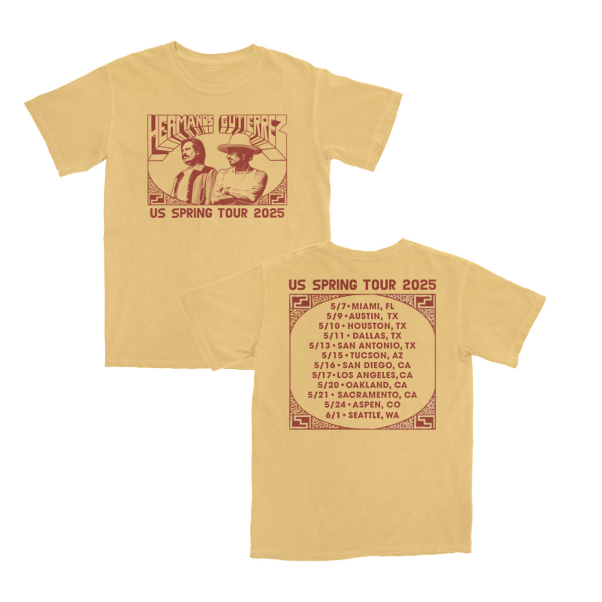 Tour Tee - US Spring Tour | Hermanos Gutiérrez
