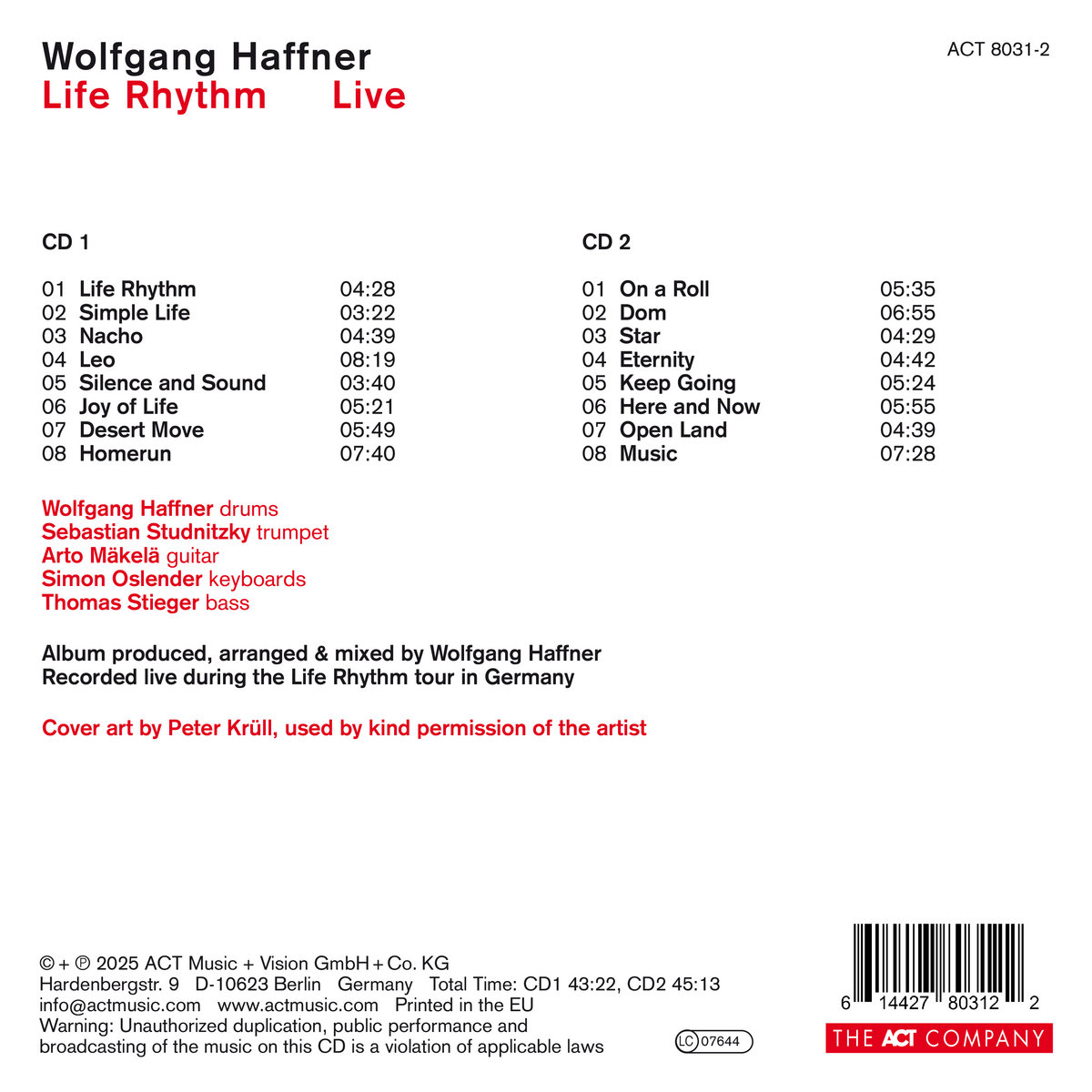 Life Rhythm (Live) | Wolfgang Haffner