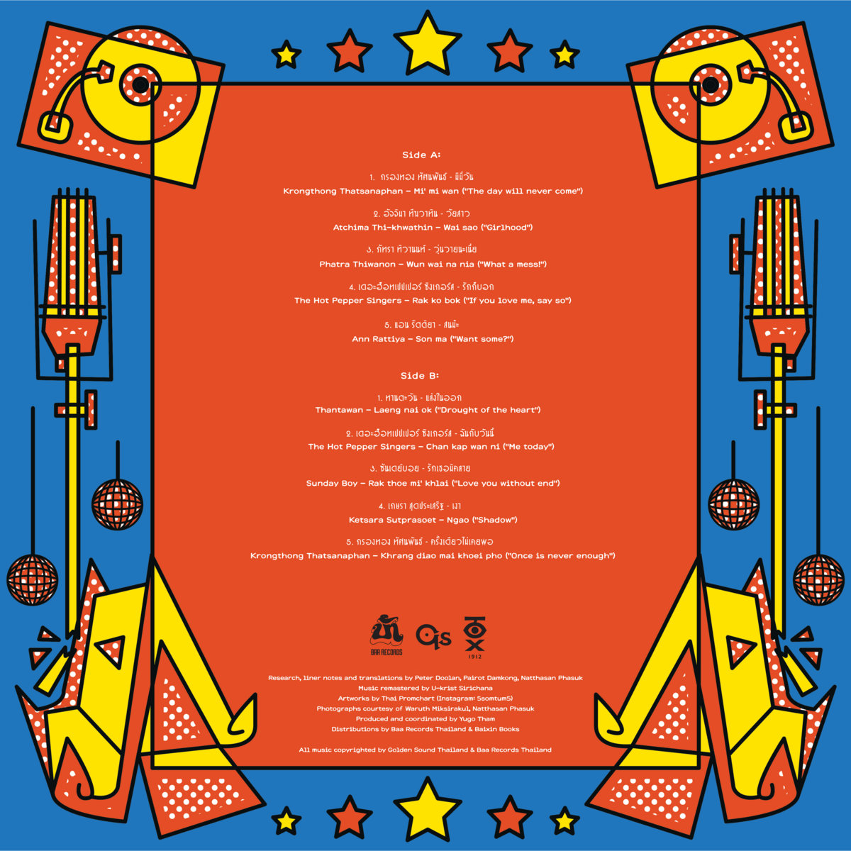 Baa Records Selects: Thailand’s Golden Sounds 80s Synth Pop & Disco ...