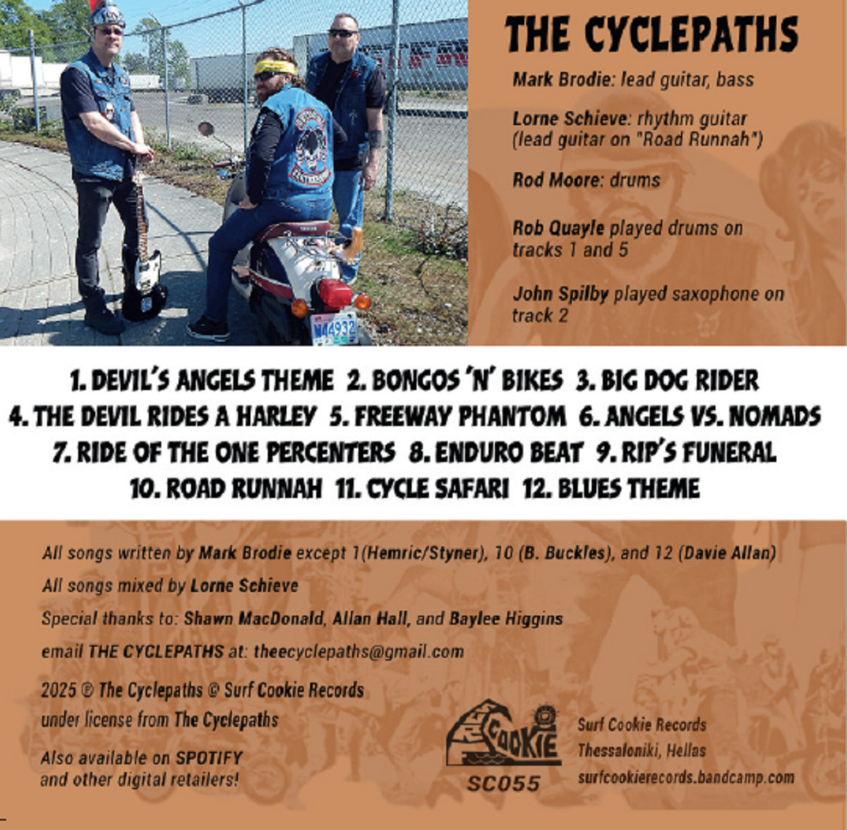 Cycle Safari (CD/digital, 2025) - SC055 | The Cyclepaths | Surf Cookie records