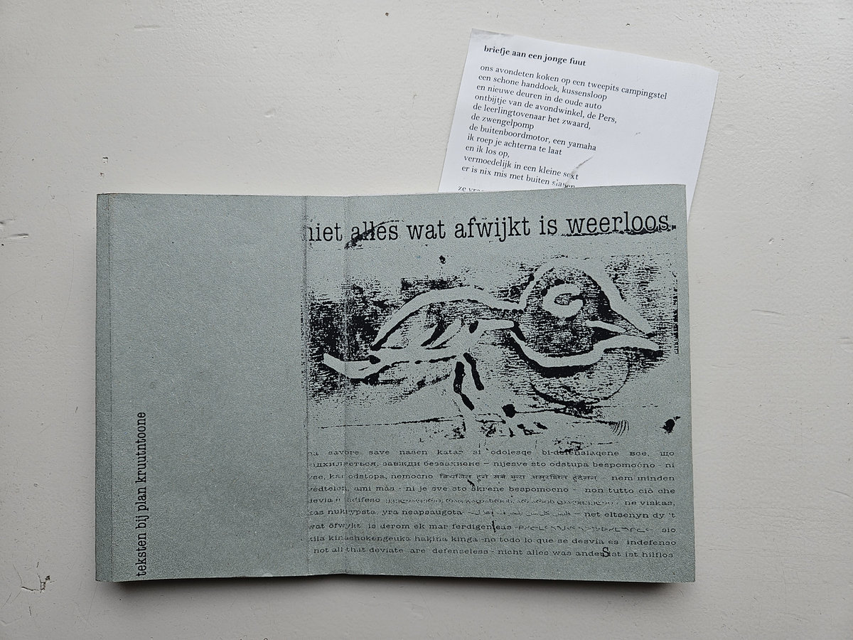 Limited edition handmade book with lyrics, poetry and texts | Esc.rec.