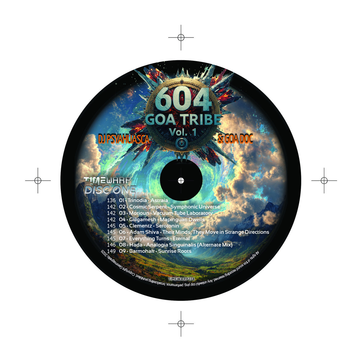 604 GOA Tribe, Vol. 1 (timewarp274) and 2CD! | DoctorSpook, Goa Doc, Psyahuasca | Timewarp Records