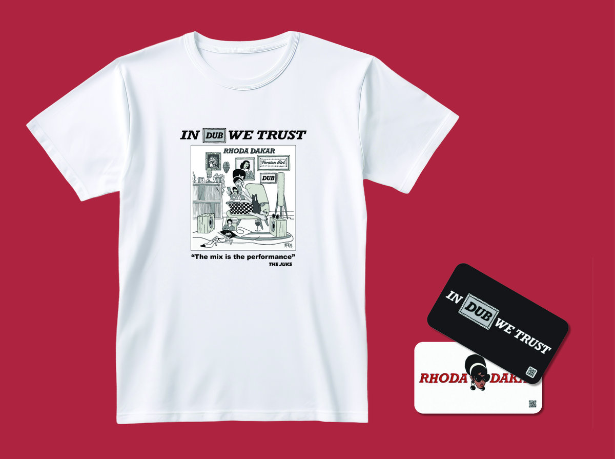 In Dub T-shirt + Stickers - White | Rhoda Dakar