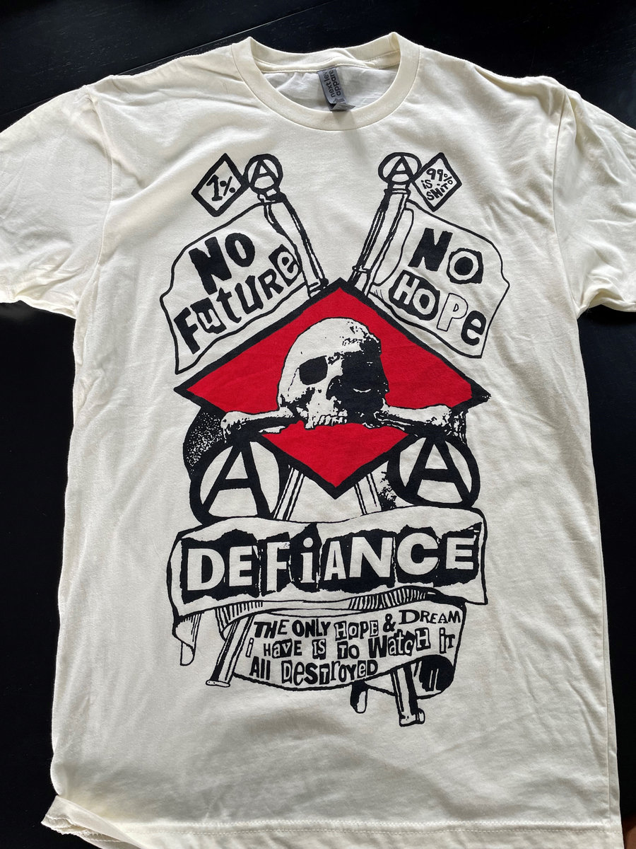 Defiance Punk Gang (s/s) Red and Black on Off White | DEFIANCE
