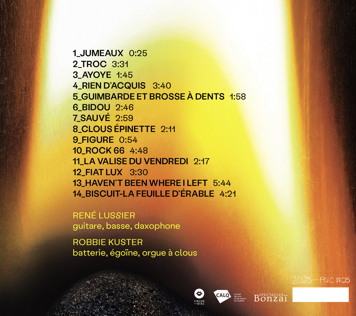 Fiat Lux | René Lussier / Robbie Kuster | Circum-Disc