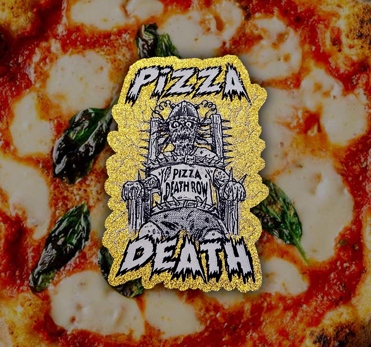 Pizza Death Row Gold Sparkle Patch | Pizza Death