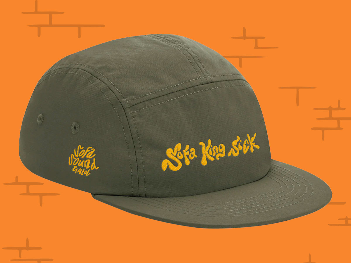 Sofa King Sick - Olive Green 5 Panel Hat | Sofa Sound