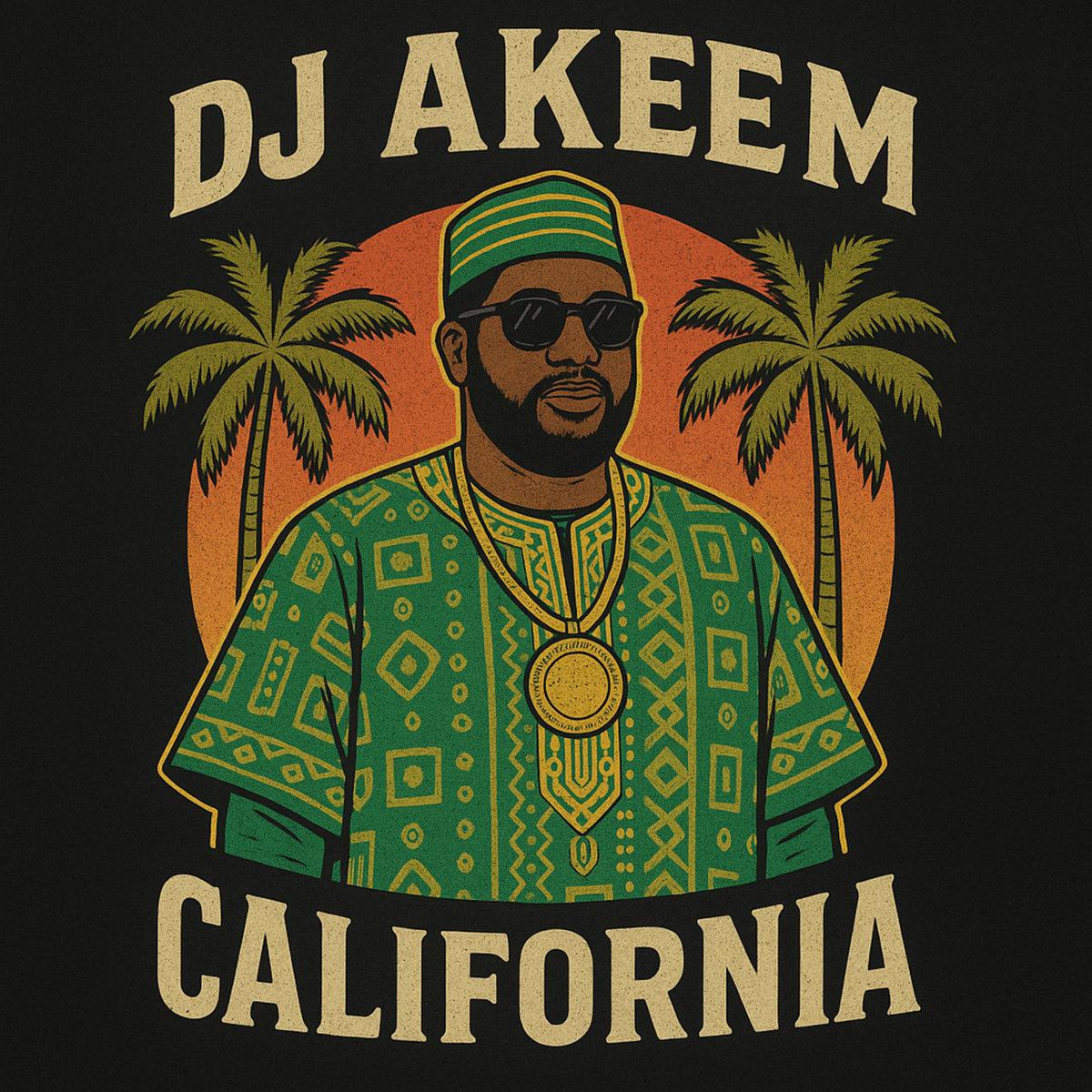 DJ Akeem Tha Dream California Poster | Out In The Woods Records