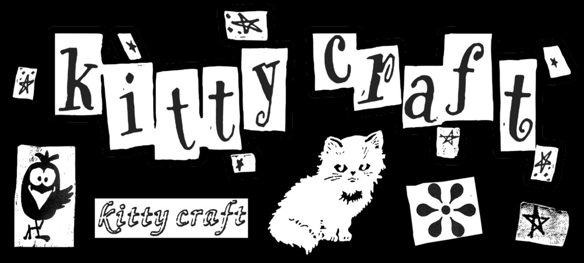 kitty craft old skool - STICKER SHEET // 8 kiss-cut stickers | Kitty Craft