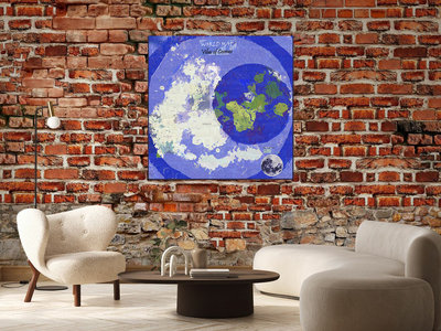 World Map Vibes Of Cosmos Banner 1m x 1m | Mountaindub