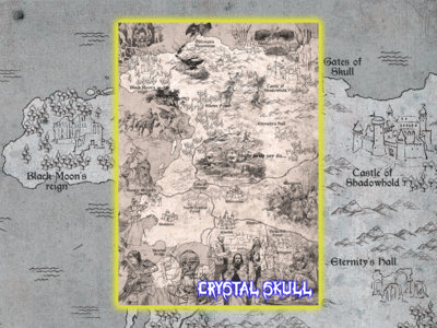 Arendal's Map Poster | Crystal Skull