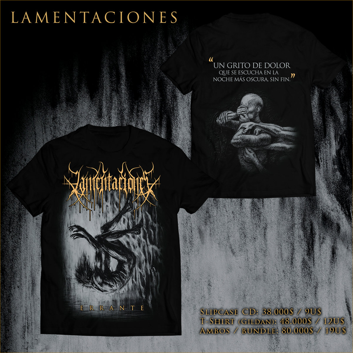 LAMENTACIONES "Errante" Slipcase CD | Tribulacion Productions - Underground Necro Metal Label