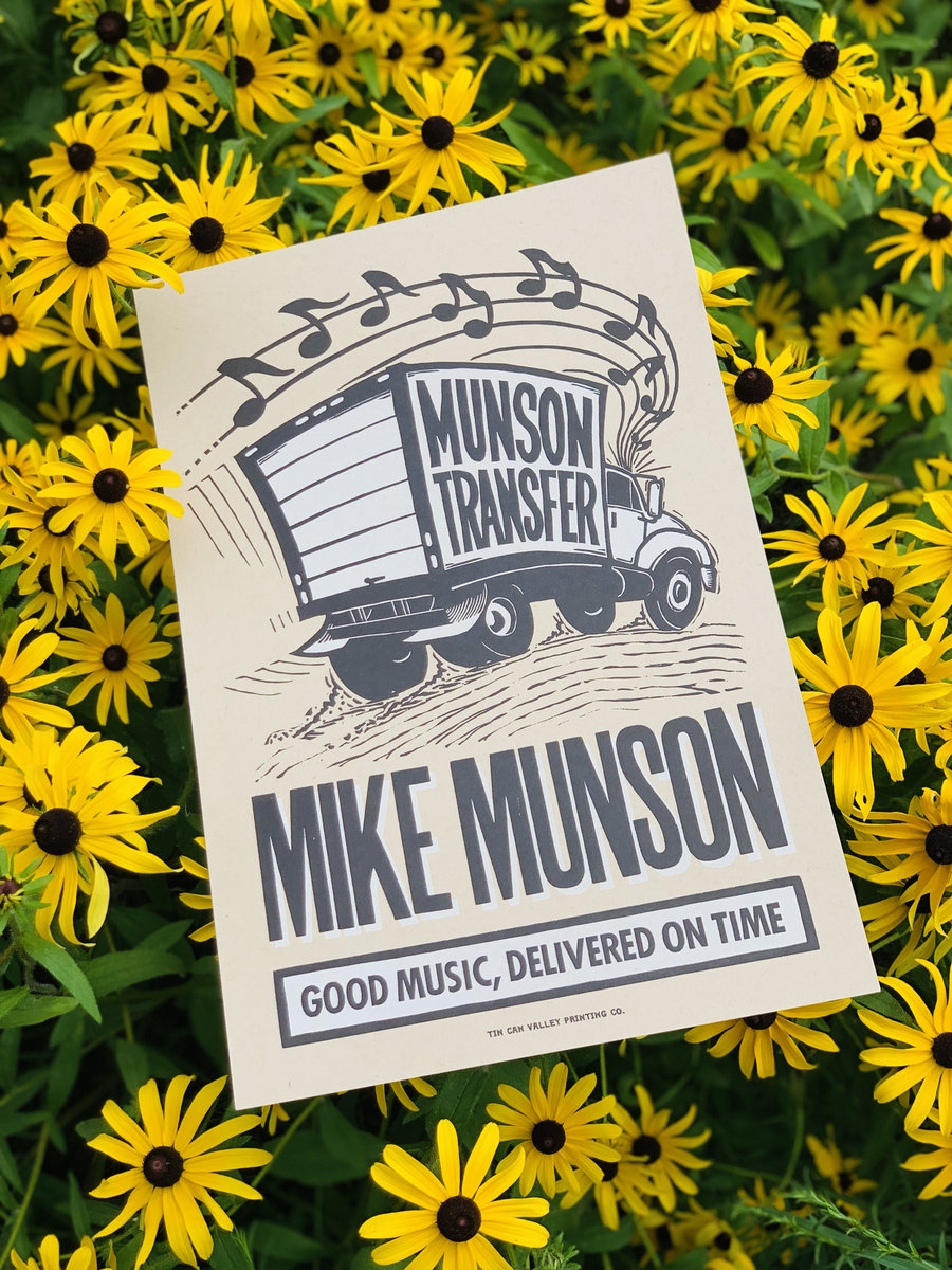 "Munson Transfer" Poster (Letter Press/Wood Block) | mike munson