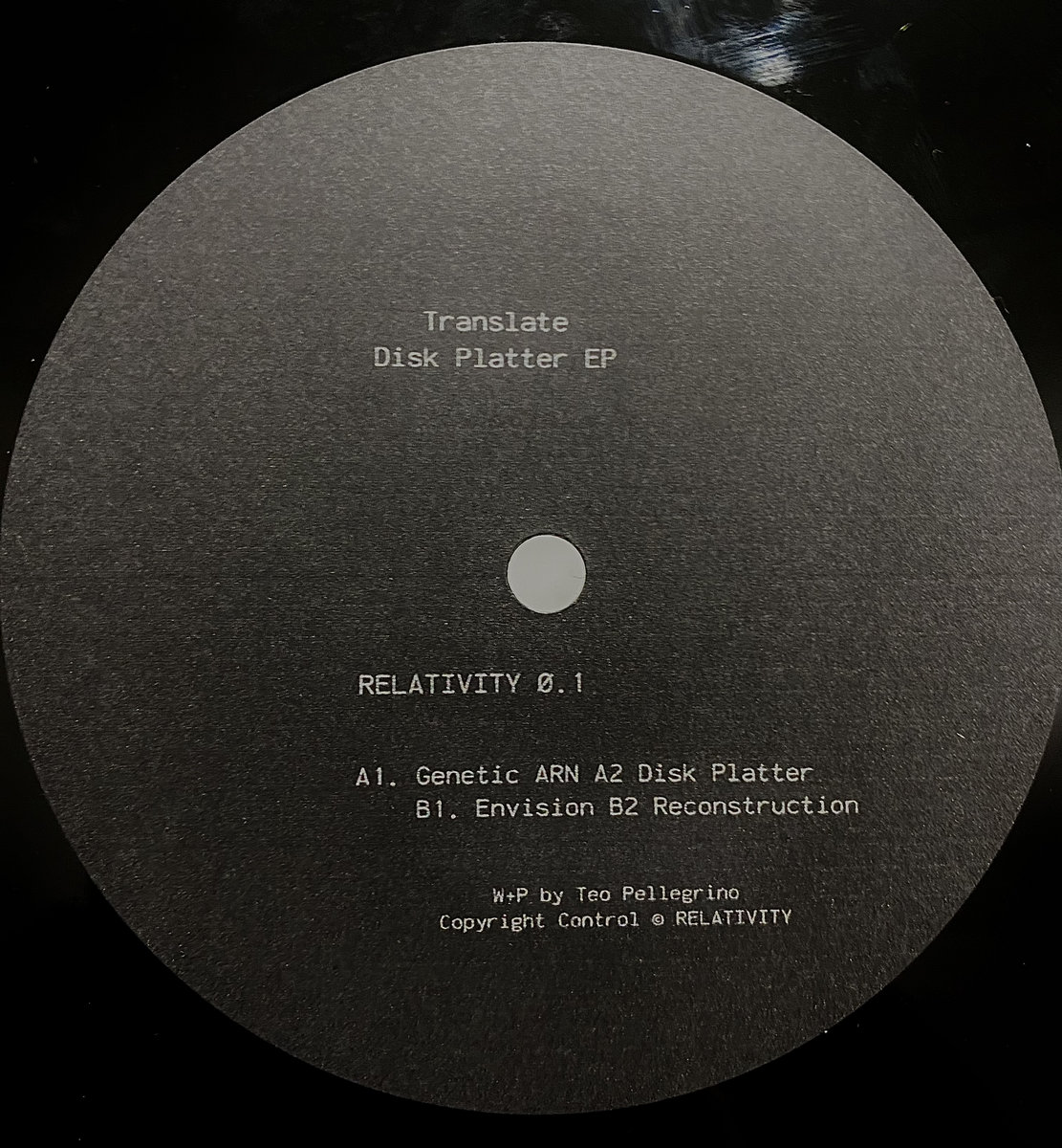 Disk Platter | Translate | RELATIVITY