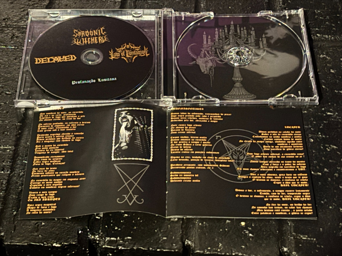 SARDONIC WITCHERY / DECAYED / LAW OF CONTAGION - "Profanacao Lusitana ...