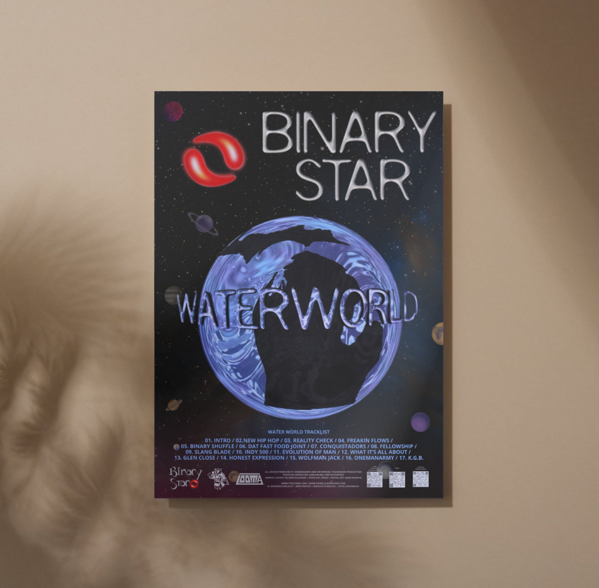 Binary Star, WaterWorld Poster | One Be Lo