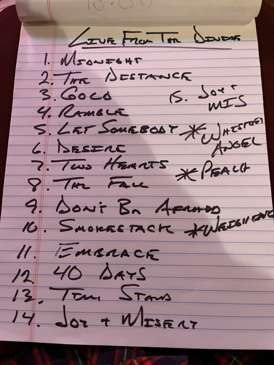 Summer Tour 2025 Signed Set List | Cruz Contreras & The Black Lillies