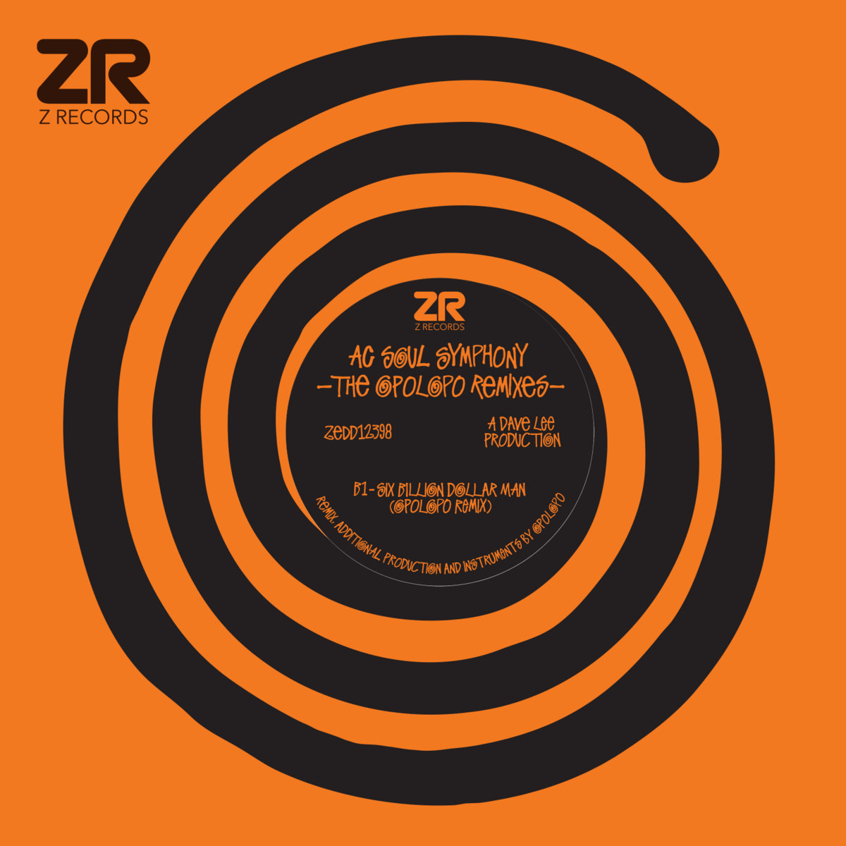 The Opolopo Remixes 12" | AC Soul Symphony | Z Records
