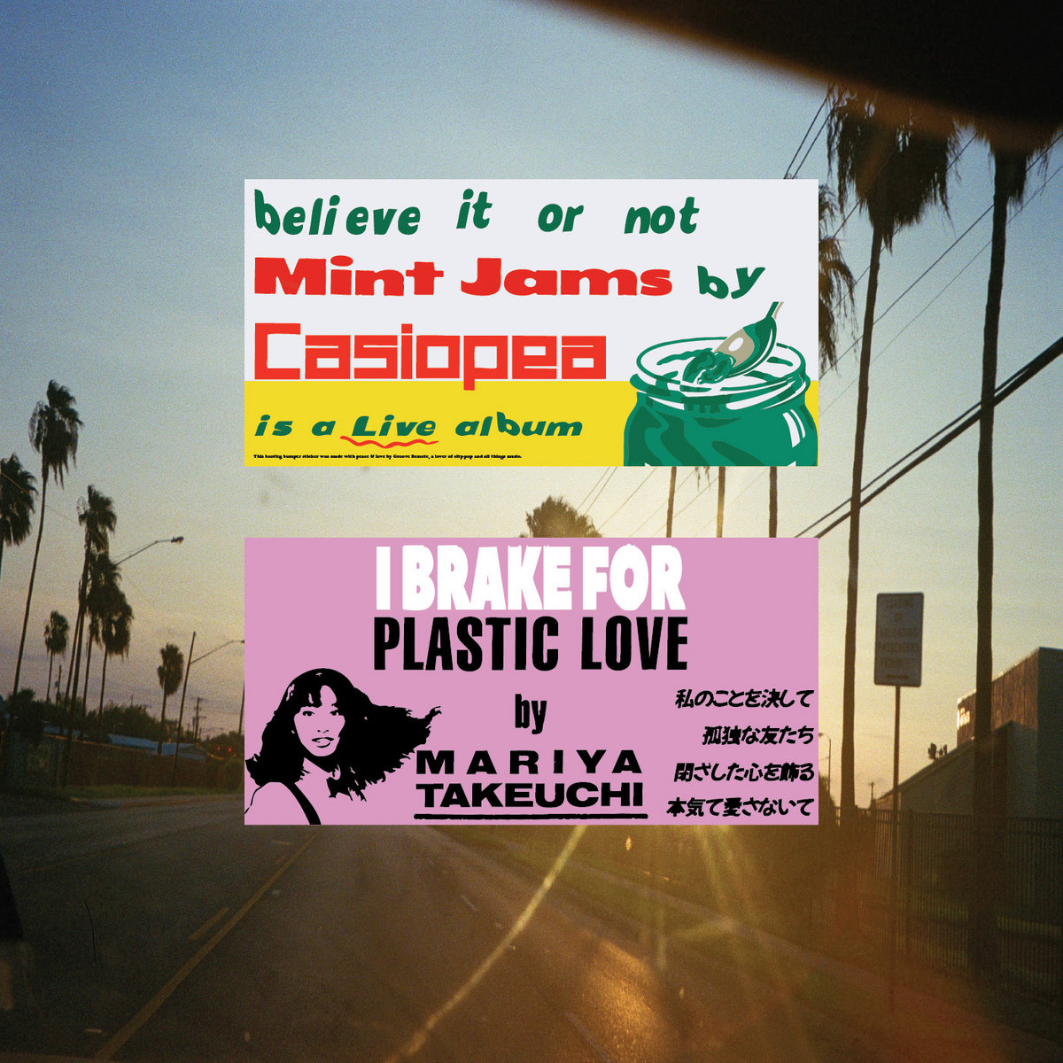BOOTLEG MINT JAMS & PLASTIC LOVE BUMPER STICKER BUNDLE | Groove Remote