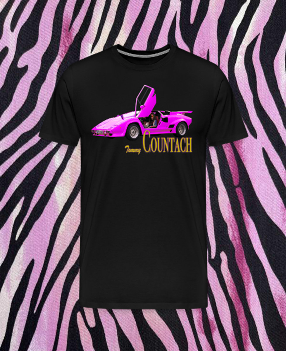 Pink Countach T-Shirt | Tommy Countach