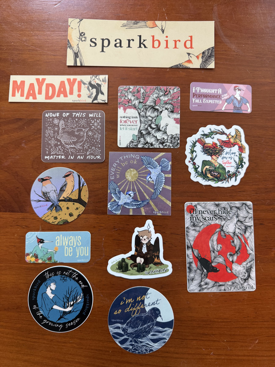 Sticker + Bookmark Bundle | Sparkbird