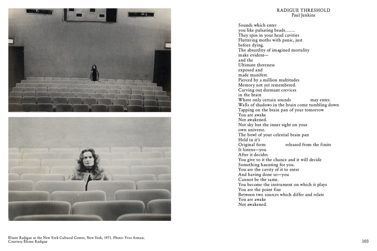 Alien Roots: Éliane Radigue | Blank Forms Editions